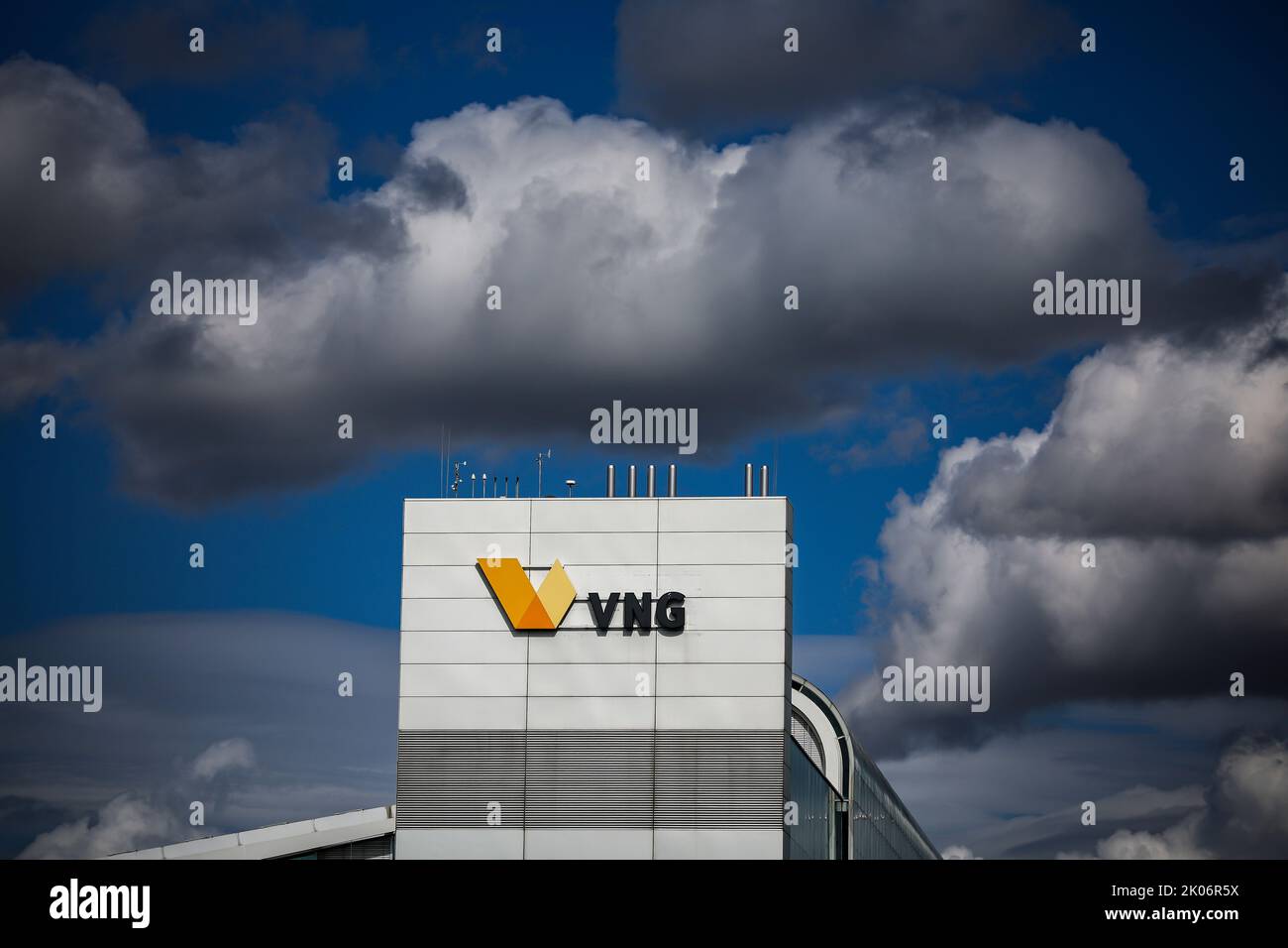 09 September 2022, Saxony, Leipzig: View of the VNG headquarters. The ...