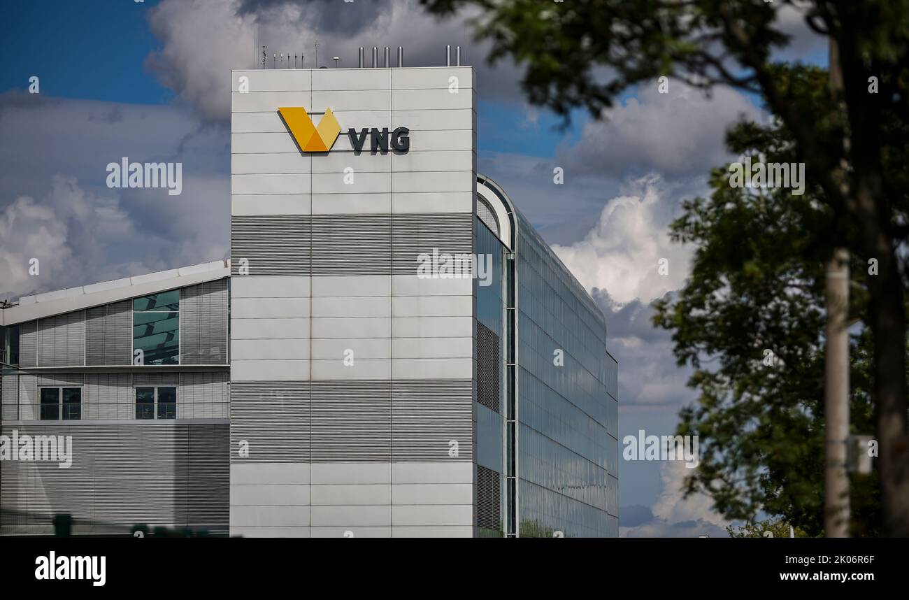 09 September 2022, Saxony, Leipzig: View of the VNG headquarters. The ...