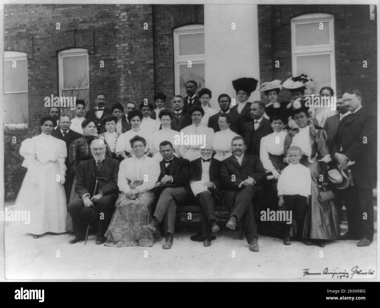 Tuskegee Institute faculty with Andrew Carnegie, Tuskegee, Alabama ...