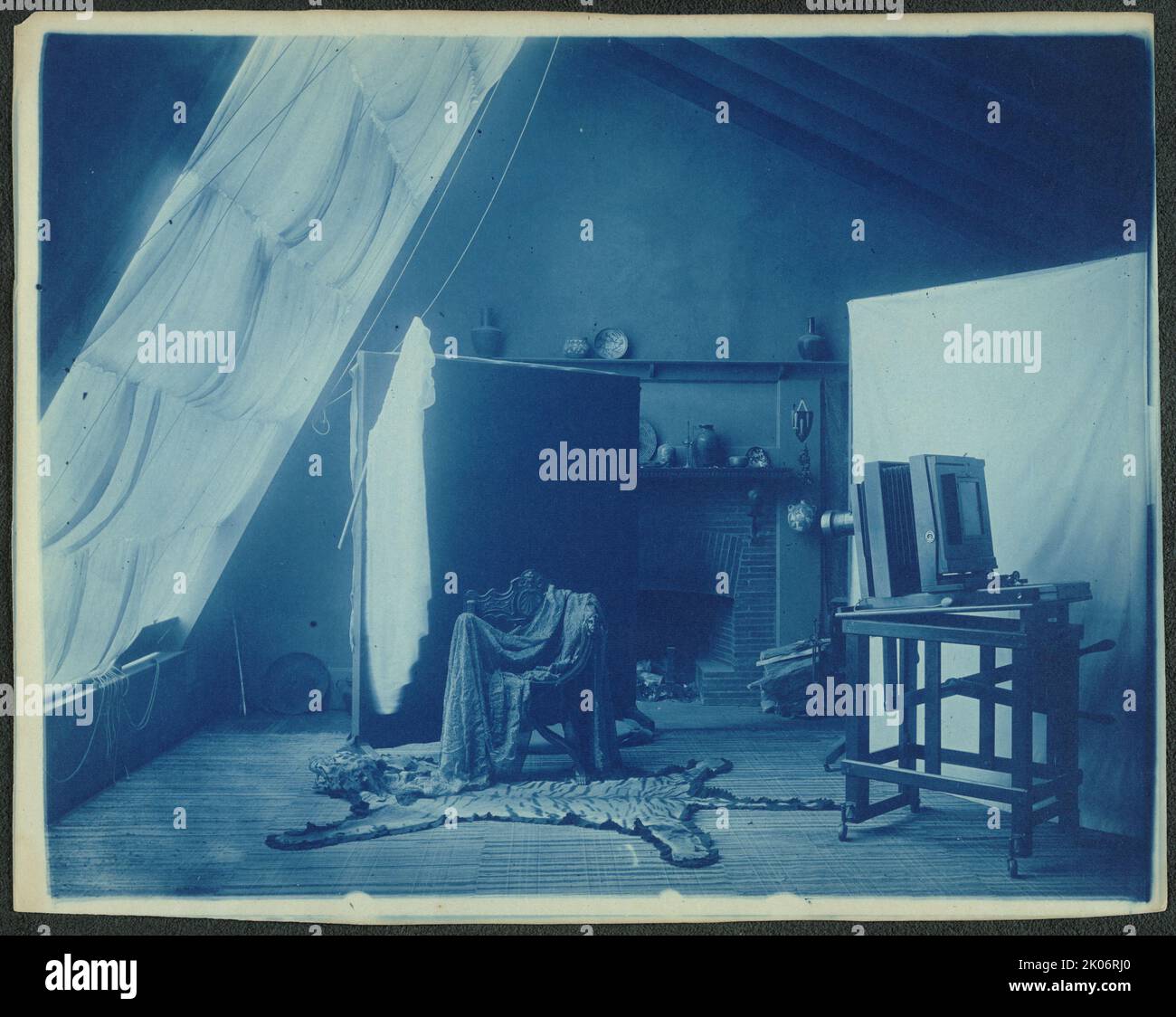 Interior of Frances Benjamin Johnston's studio at 1332 V St. NW ...