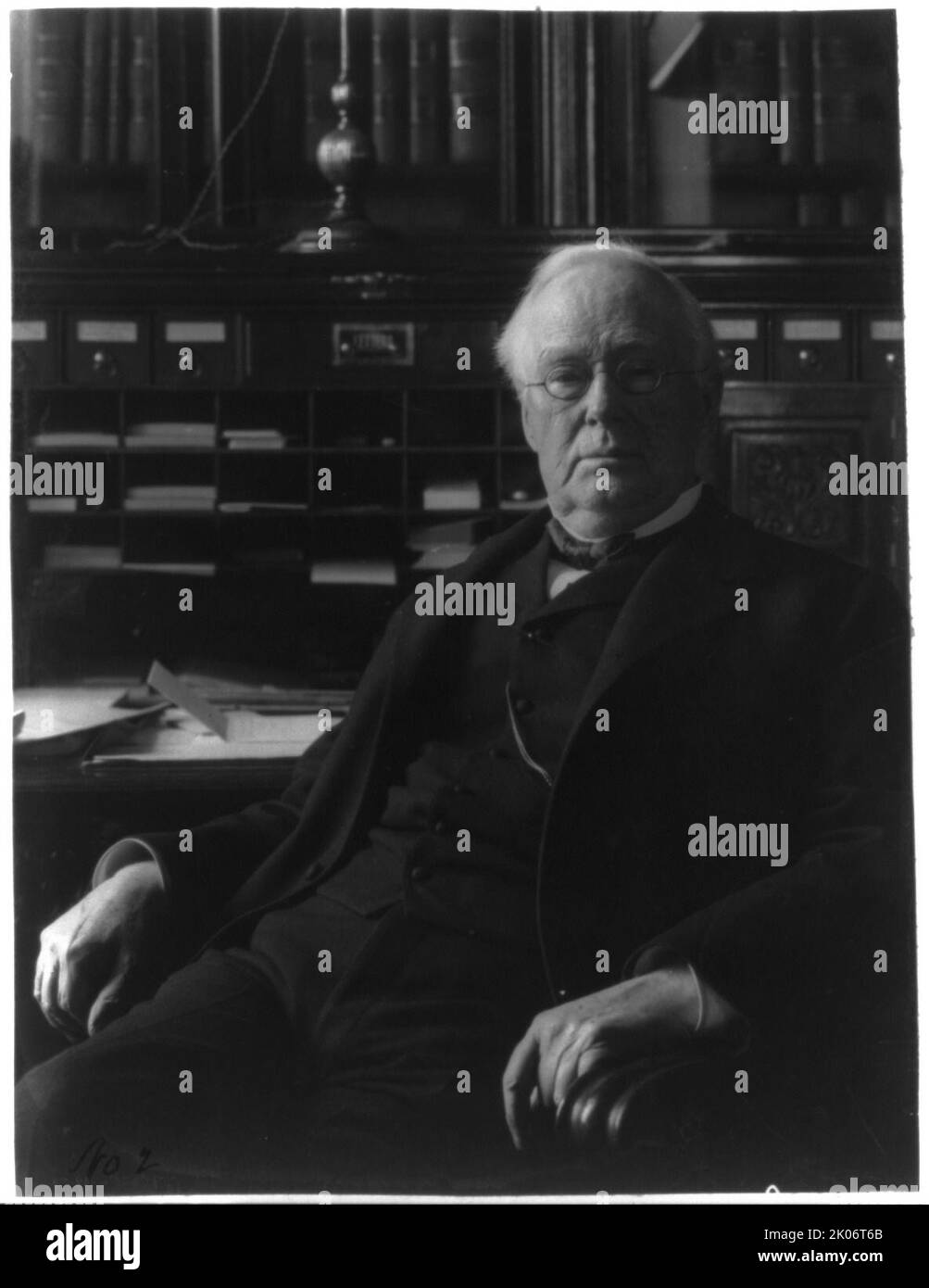 Sen. George Frisbie Hoar, 1826-1904, c1899 May 4. Portrait, half-length ...