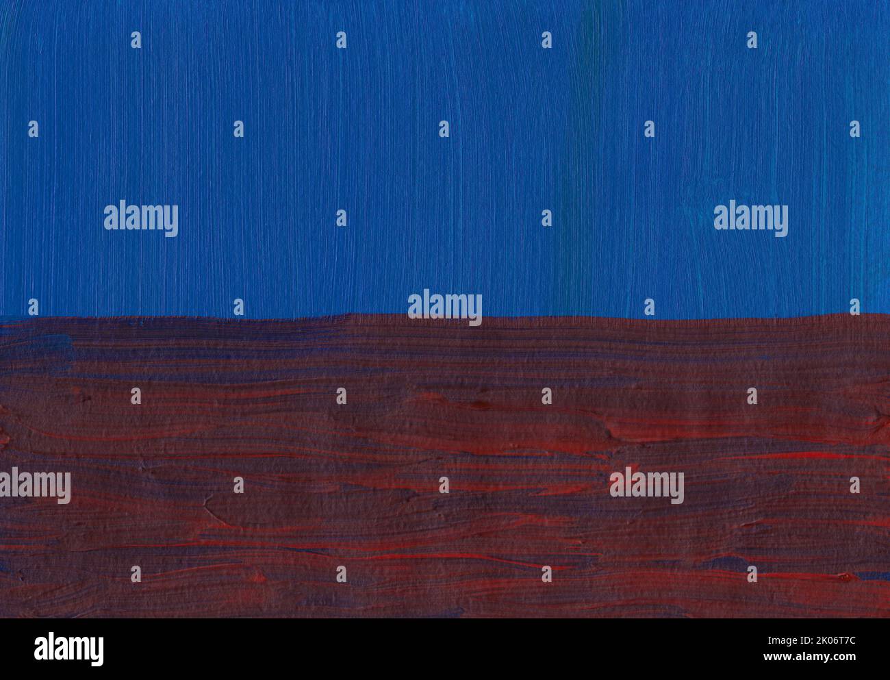 Deep red and blue background painting. Abstract minimalist backdrop ...
