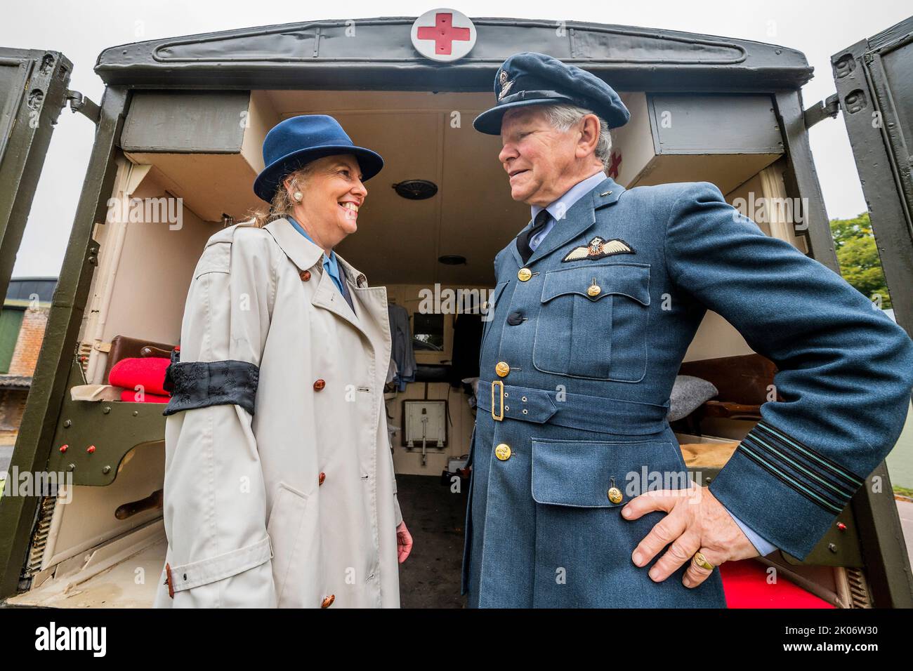 London, UK. 10th Sep, 2022. The ambulance has 'Rest in Peace M'am ...
