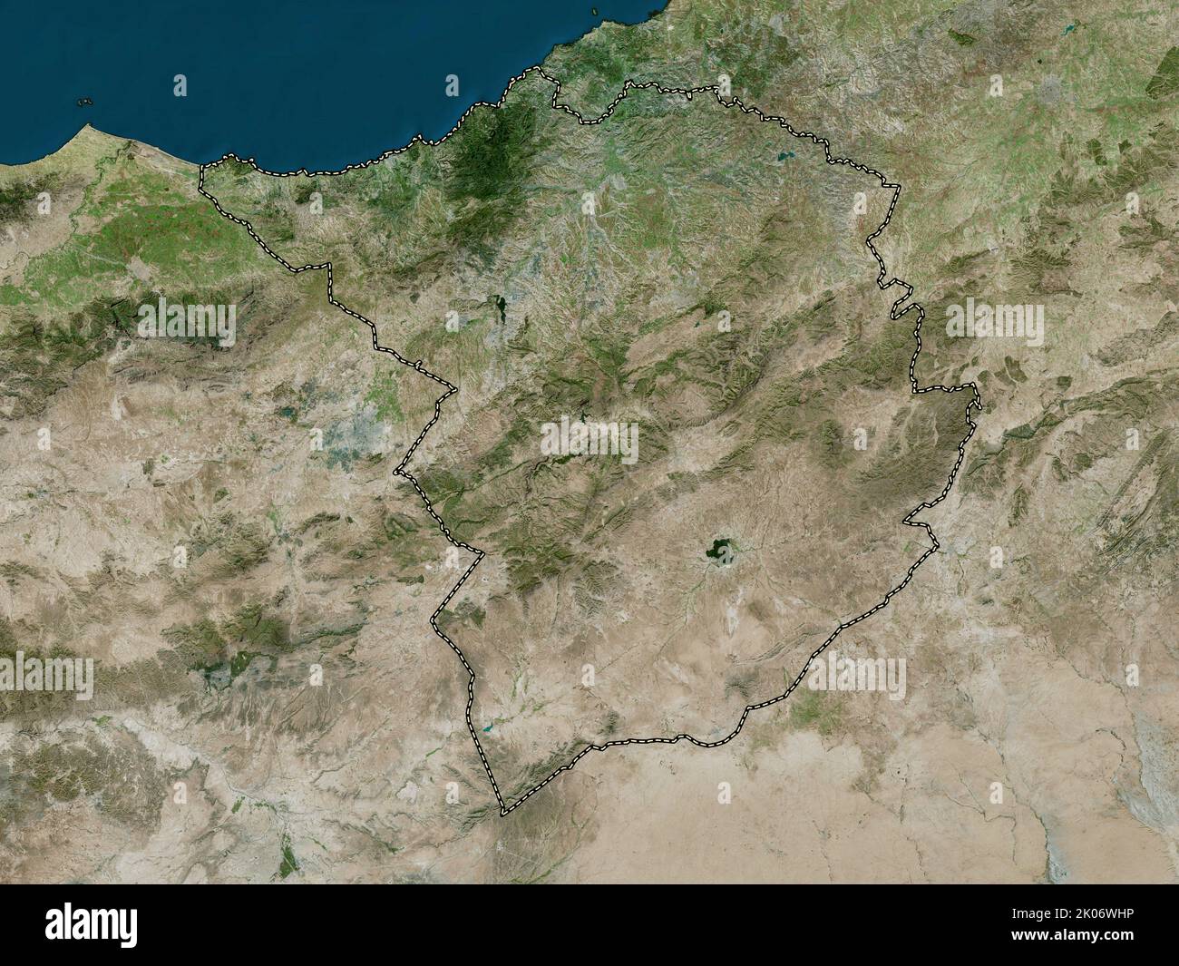Tlemcen, province of Algeria. High resolution satellite map Stock Photo - Alamy