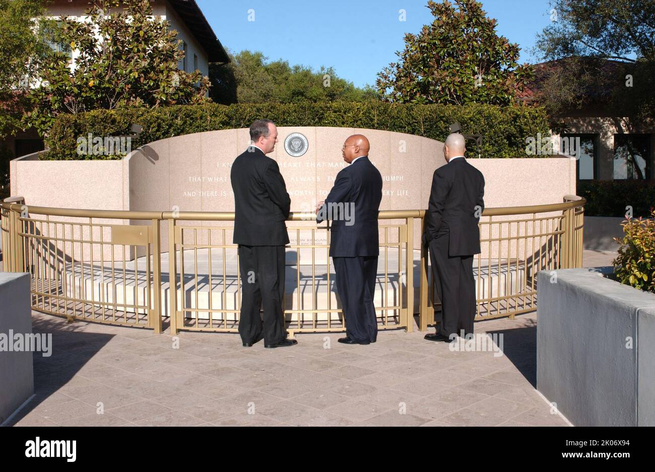 Visit of Secretary Alphonso Jackson and aides to the Ronald Reagan ...