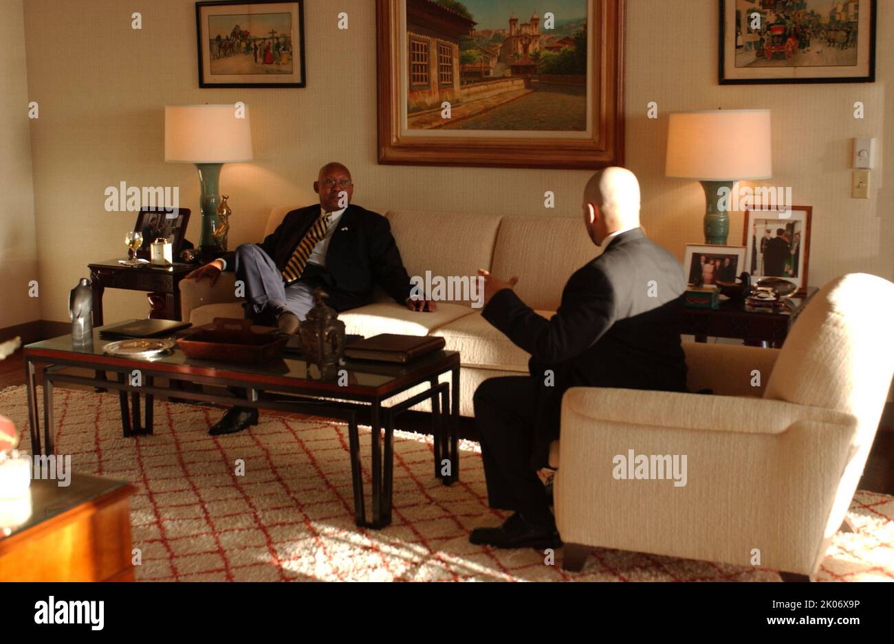 Visit of Secretary Alphonso Jackson and aides to the Ronald Reagan ...