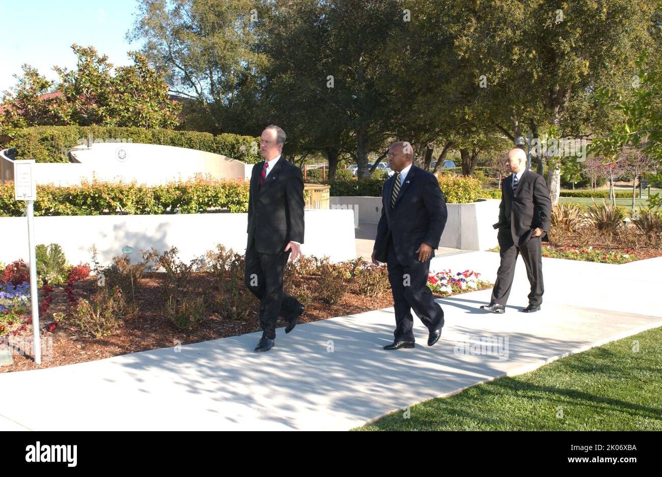 Visit of Secretary Alphonso Jackson and aides to the Ronald Reagan ...