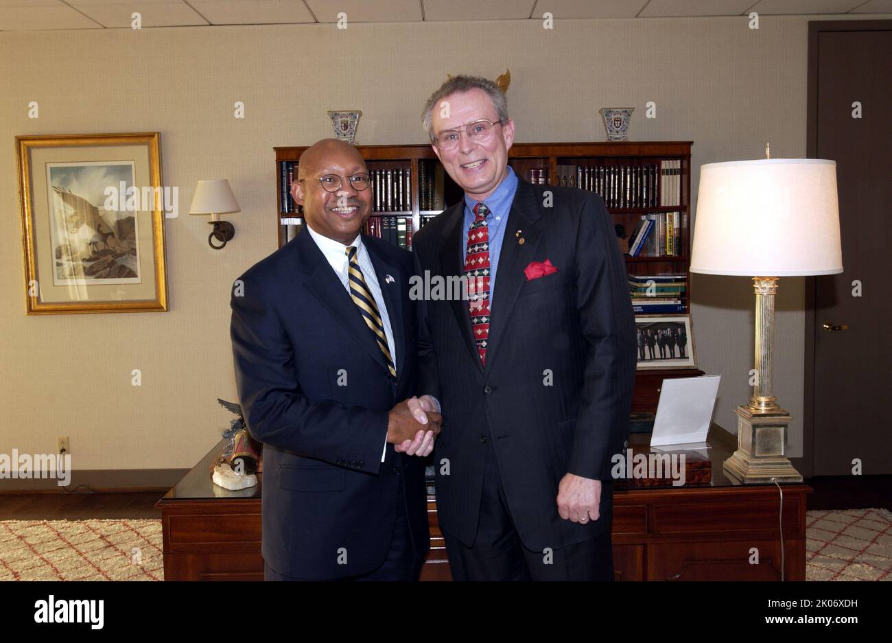 Visit of Secretary Alphonso Jackson and aides to the Ronald Reagan ...