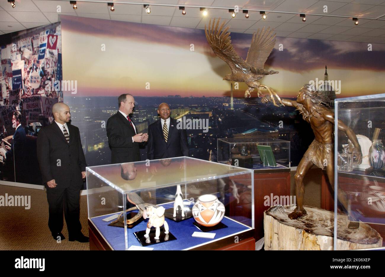 Visit of Secretary Alphonso Jackson and aides to the Ronald Reagan ...