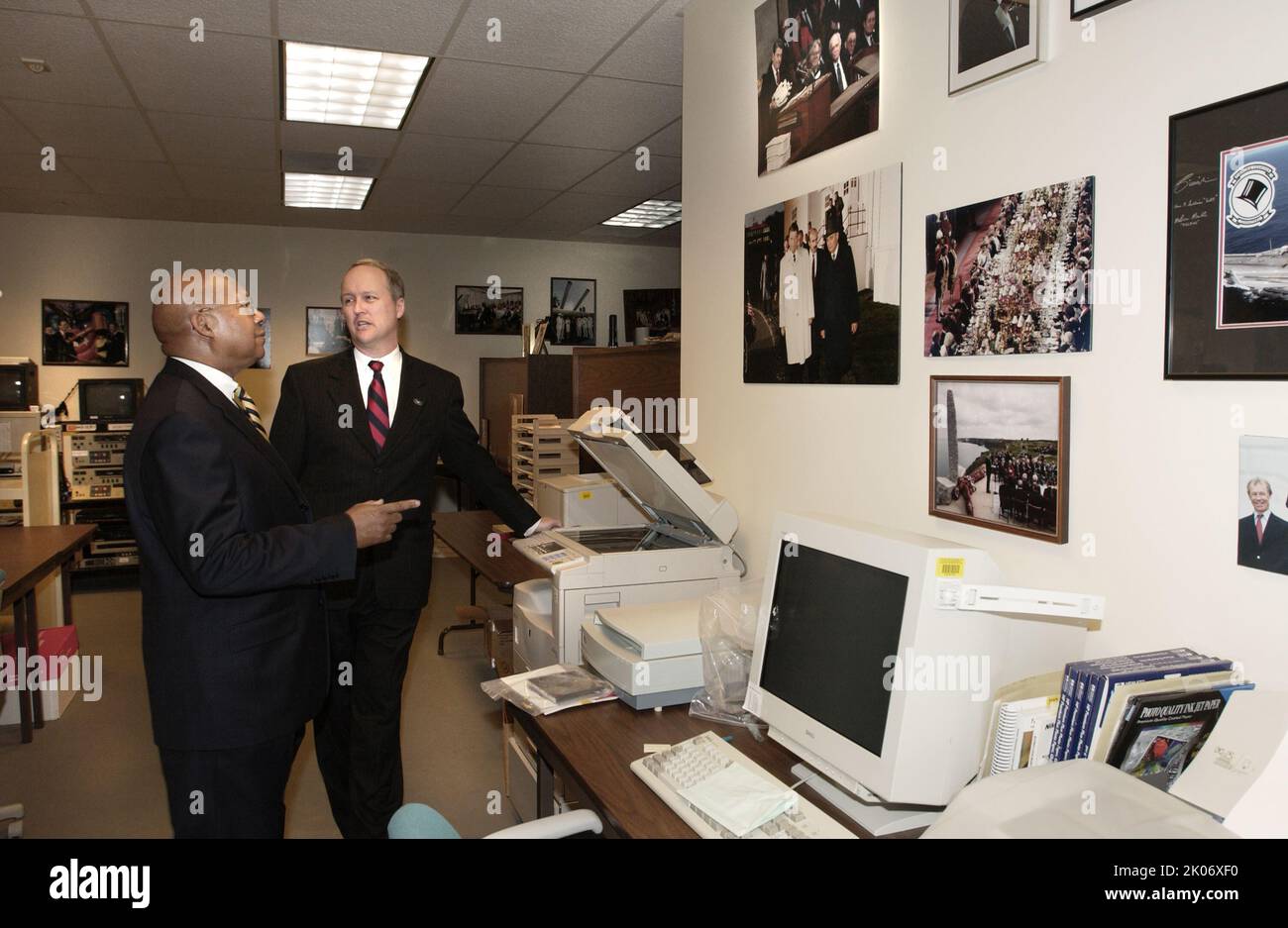 Visit of Secretary Alphonso Jackson and aides to the Ronald Reagan ...