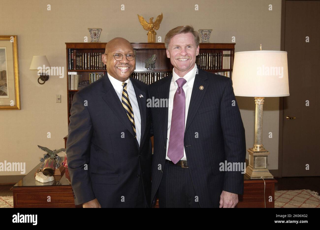 Visit of Secretary Alphonso Jackson and aides to the Ronald Reagan ...