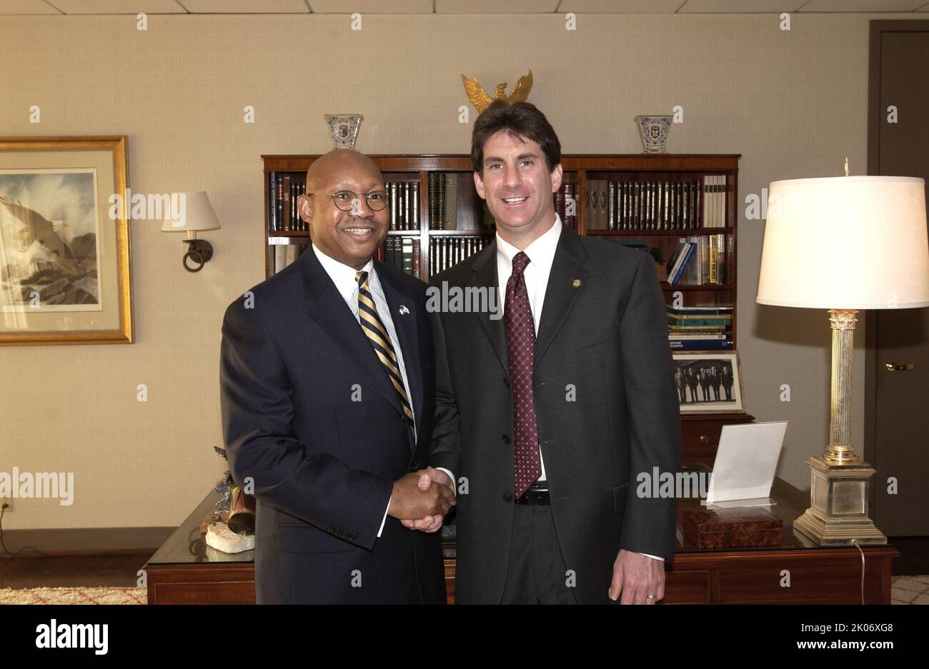 Visit of Secretary Alphonso Jackson and aides to the Ronald Reagan ...