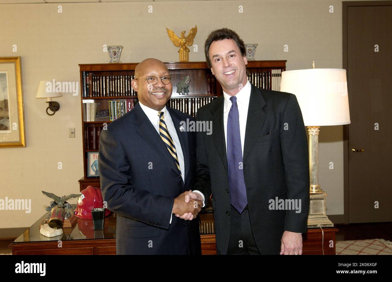 Visit of Secretary Alphonso Jackson and aides to the Ronald Reagan ...