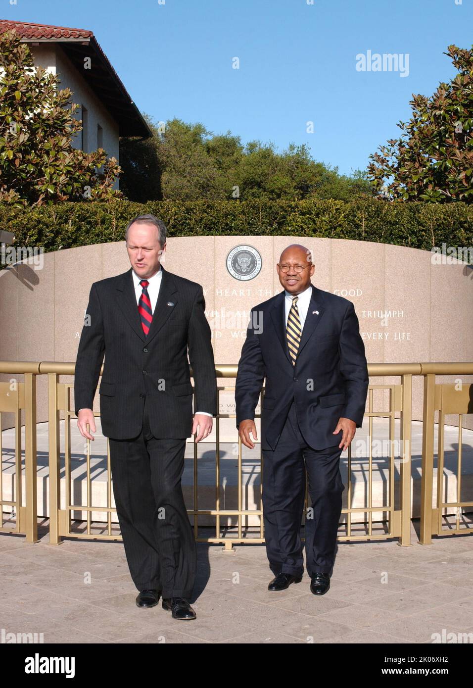 Visit of Secretary Alphonso Jackson and aides to the Ronald Reagan ...