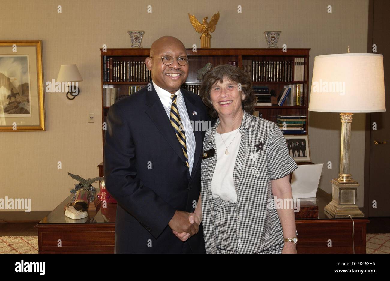 Visit of Secretary Alphonso Jackson and aides to the Ronald Reagan ...