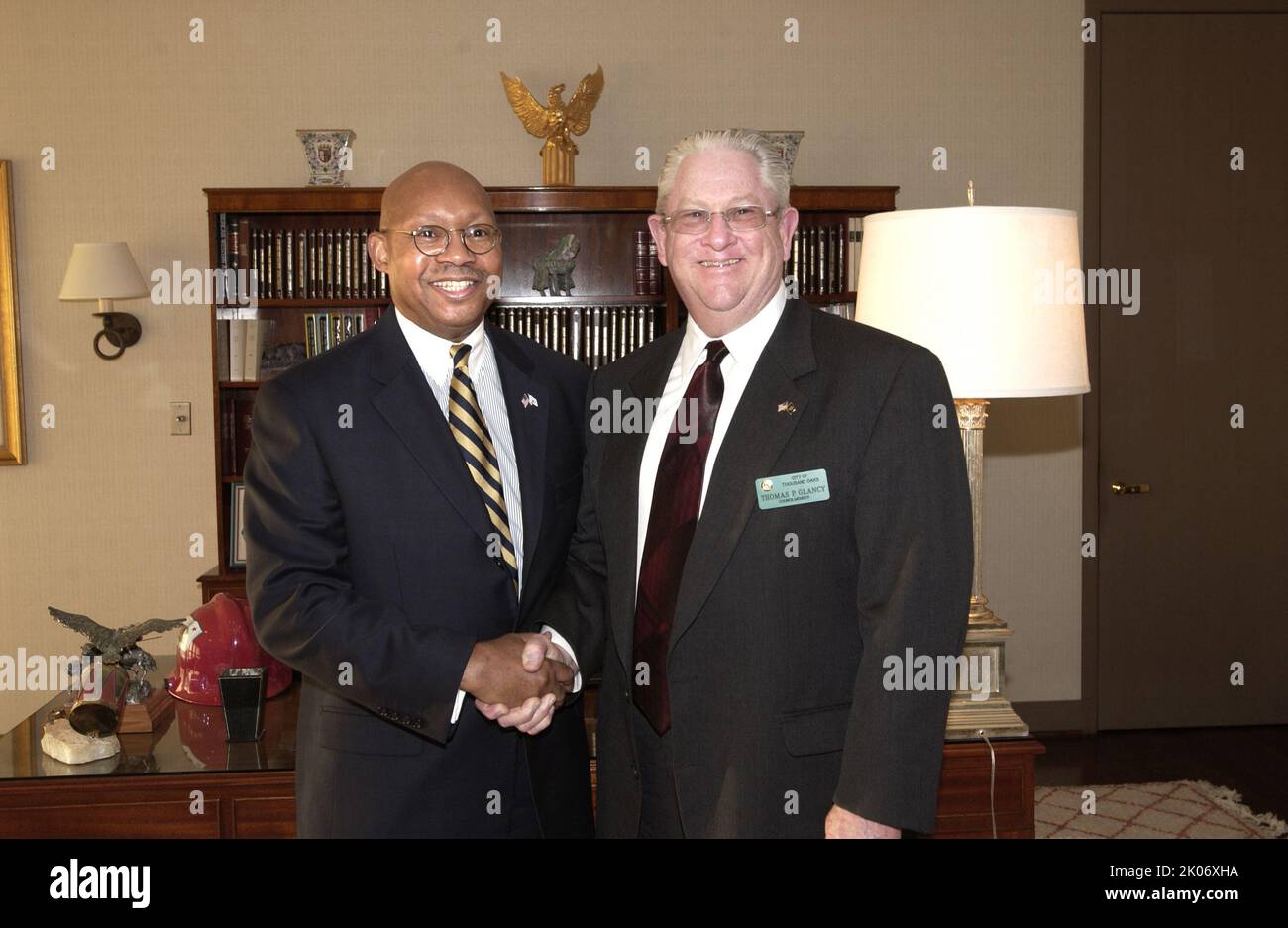 Visit of Secretary Alphonso Jackson and aides to the Ronald Reagan ...
