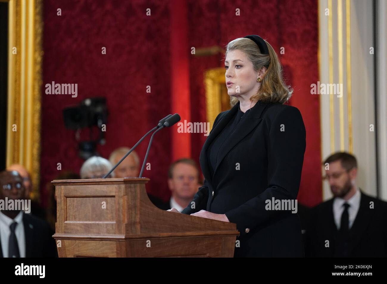 Lord President of the Council Penny Mordaunt during the Accession ...