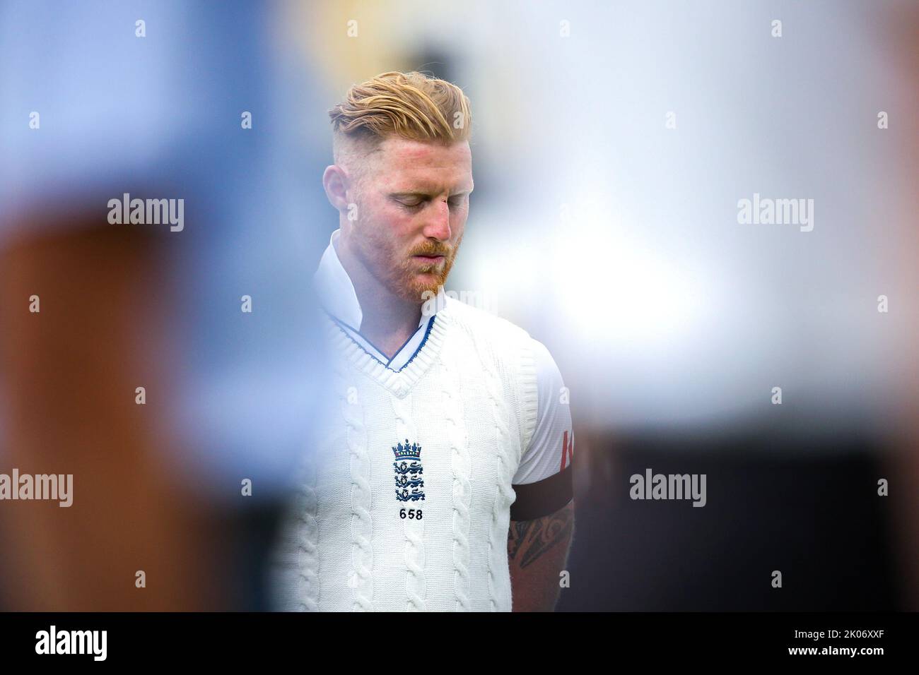 England's Ben Stokes during the minutes silence observed after the ...