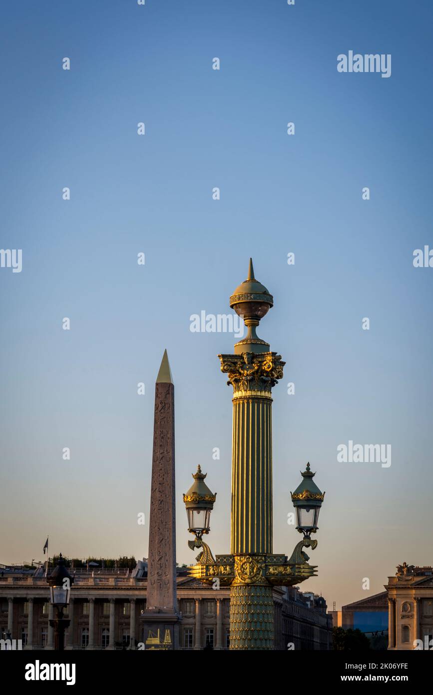 Detail of Place de la Concorde, Major public square, scene of ...