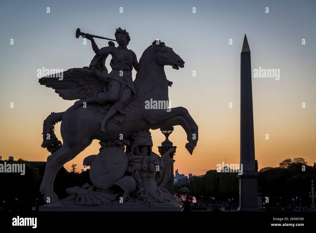 Detail of Place de la Concorde, Major public square, scene of ...