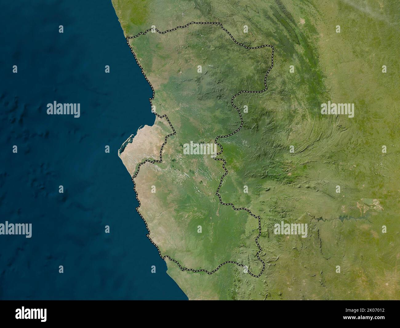 Bengo, province of Angola. Low resolution satellite map Stock Photo - Alamy
