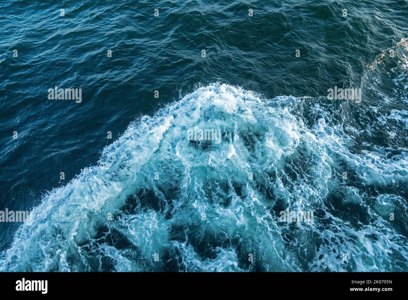 bow wave of a ship, Baltic Sea, Mecklenburg-West Pomerania, Germany ...