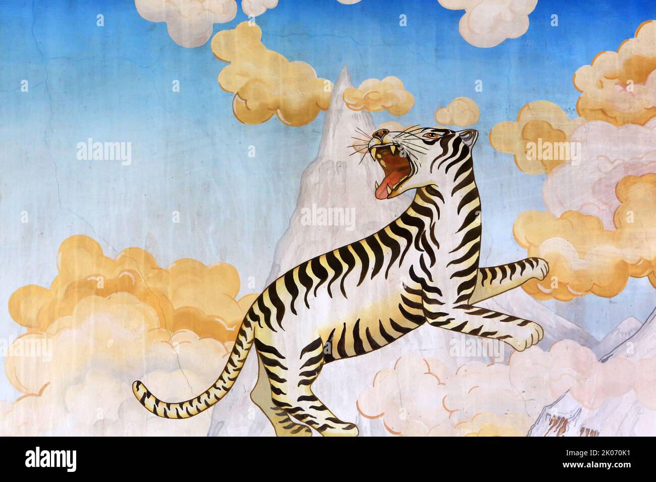 Tiger. Dashang Kagyu Ling congregation. Temple of the Thousand Buddhas ...