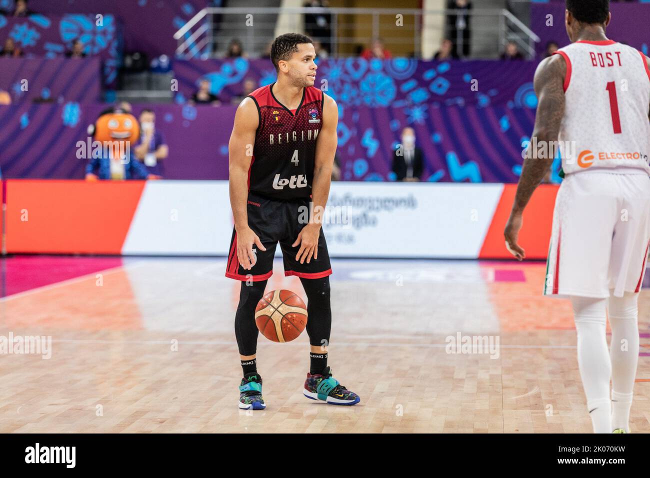 Tbilisi, Georgia. 07th Sep, 2022. Emmanuel Lecomte (L) of Belgium and ...