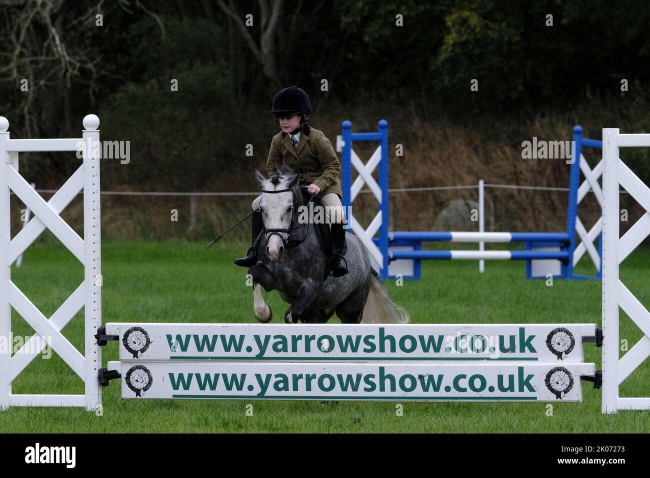 Selkirk, United Kingdom. 10th Sep, 2022. A young competitor on the show ...
