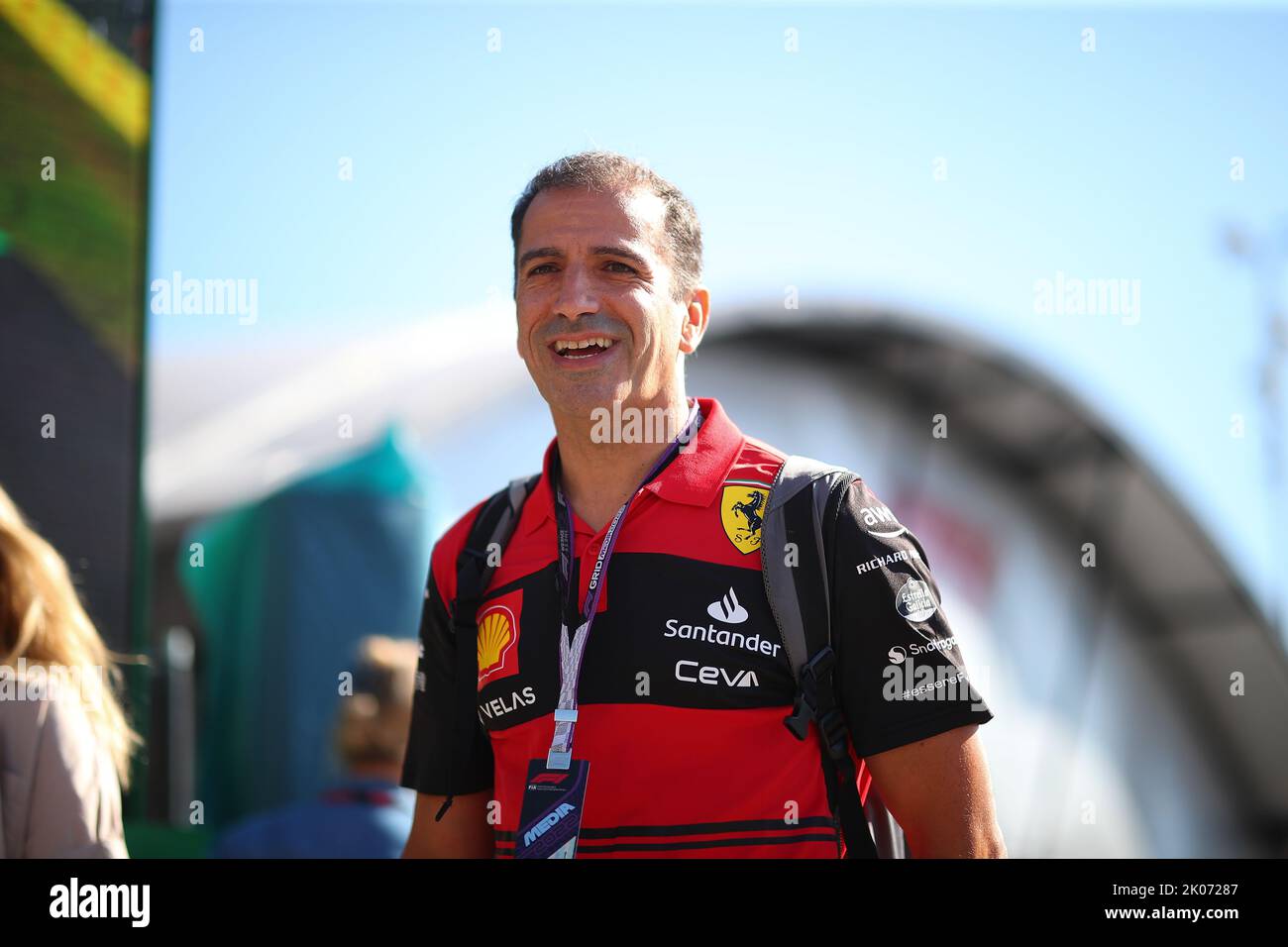 Marc Genè, Ferrari Ambassador, Sky Italia during the Italian GP, 8-11 ...