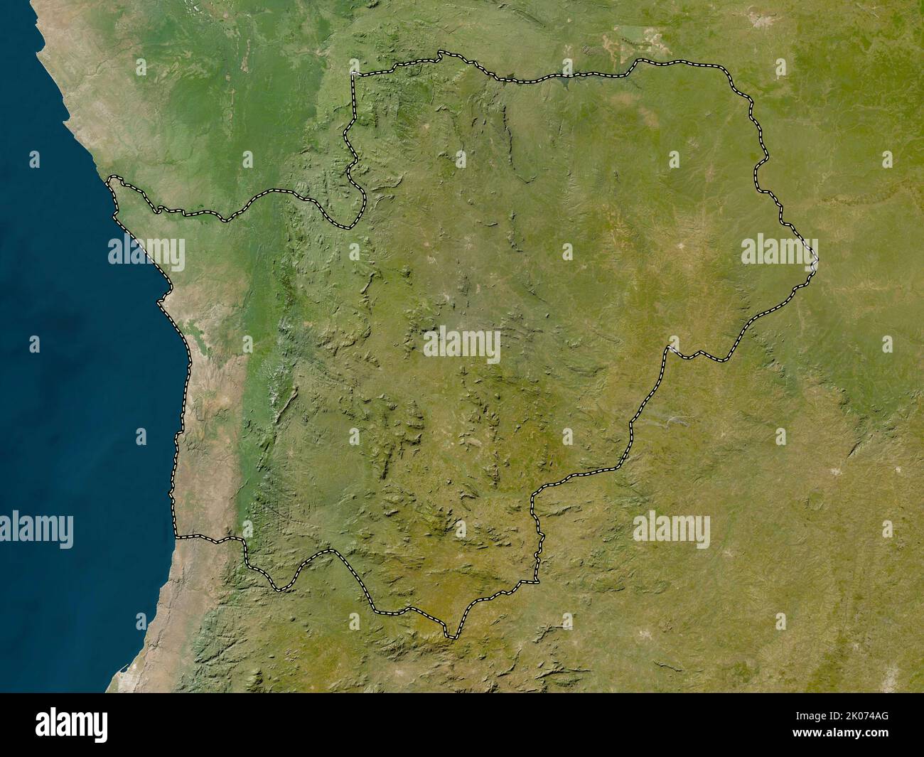 Cuanza Sul, province of Angola. Low resolution satellite map Stock Photo - Alamy