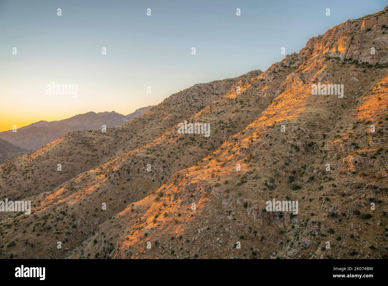 Beautiful landscape of a mountain range in Mount Lemmon Arizona at ...