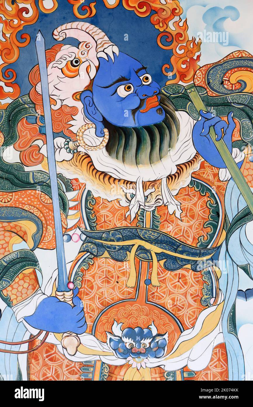 Guardian of the temple. Dashang Kagyu Ling congregation. Temple of the ...