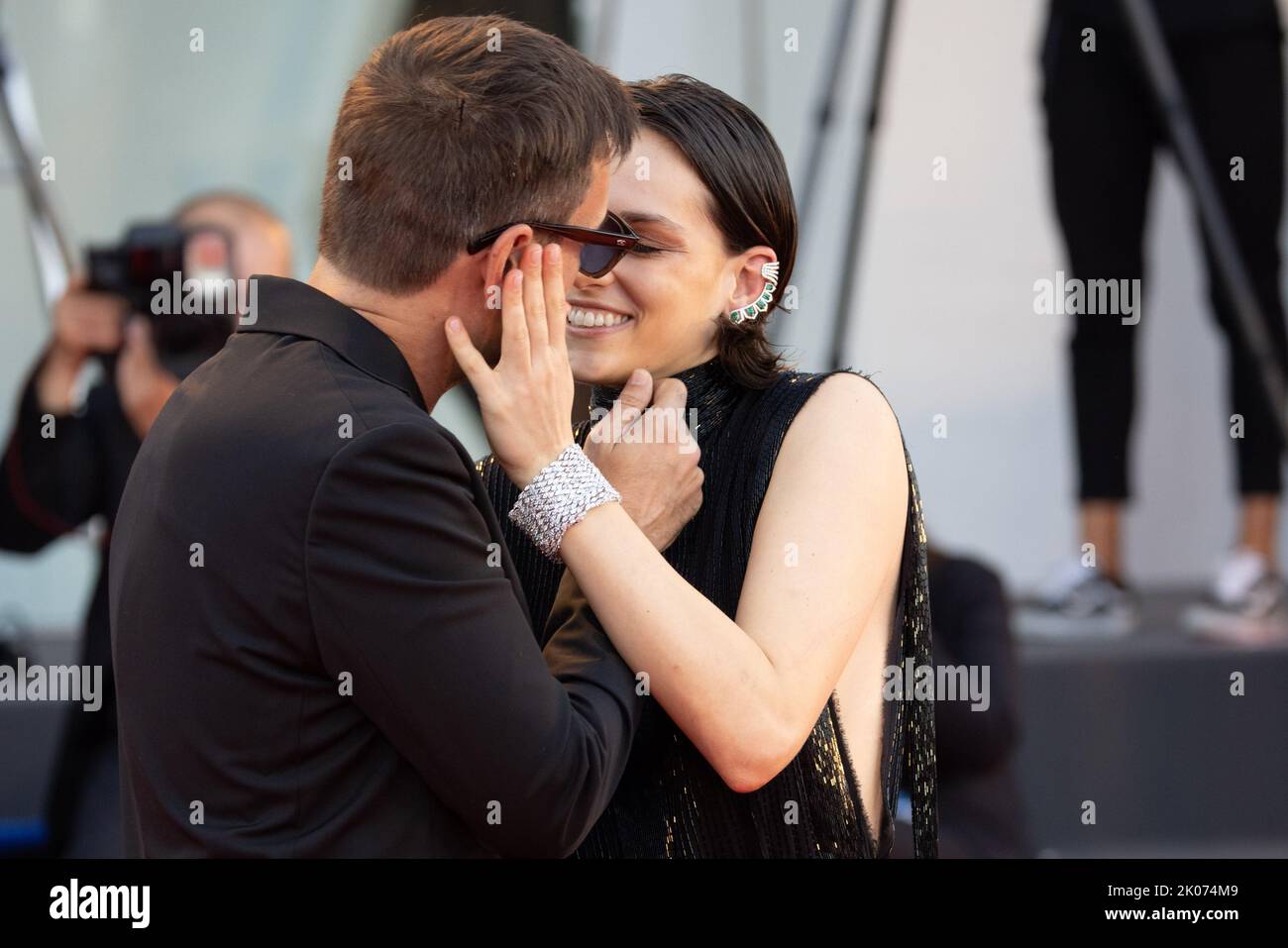 Sara Serraiocco (L) and Maurilio Mangano attend the "Il Signore Delle ...