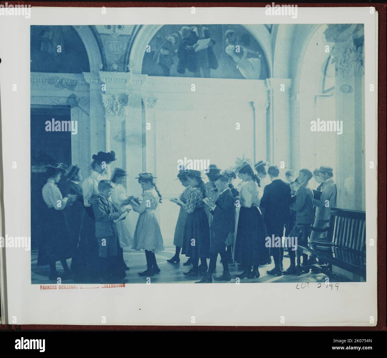 A field trip to the Library of Congress, (1899?). Photograph shows ...