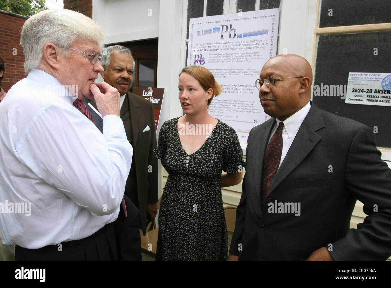 Secretary Alphonso Jackson in St. Louis, Missouri, with former ...