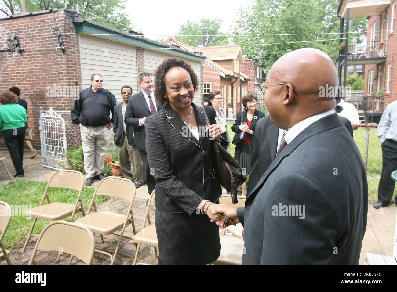 Secretary Alphonso Jackson in St. Louis, Missouri, with former ...