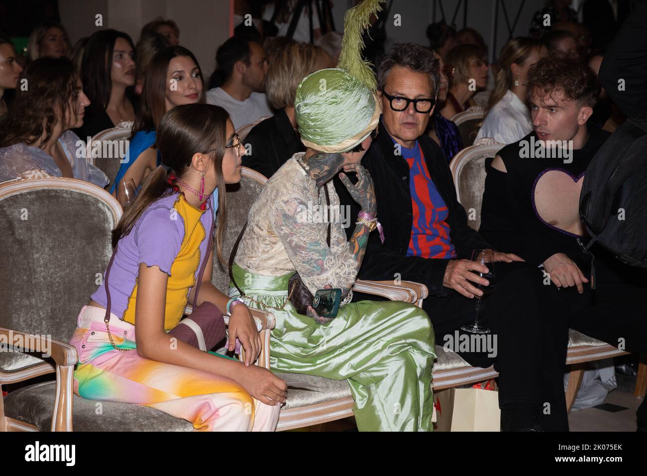 Sarah Settgast und Tochter Greta,Rolf Scheider und Felix Nieder bei der ...