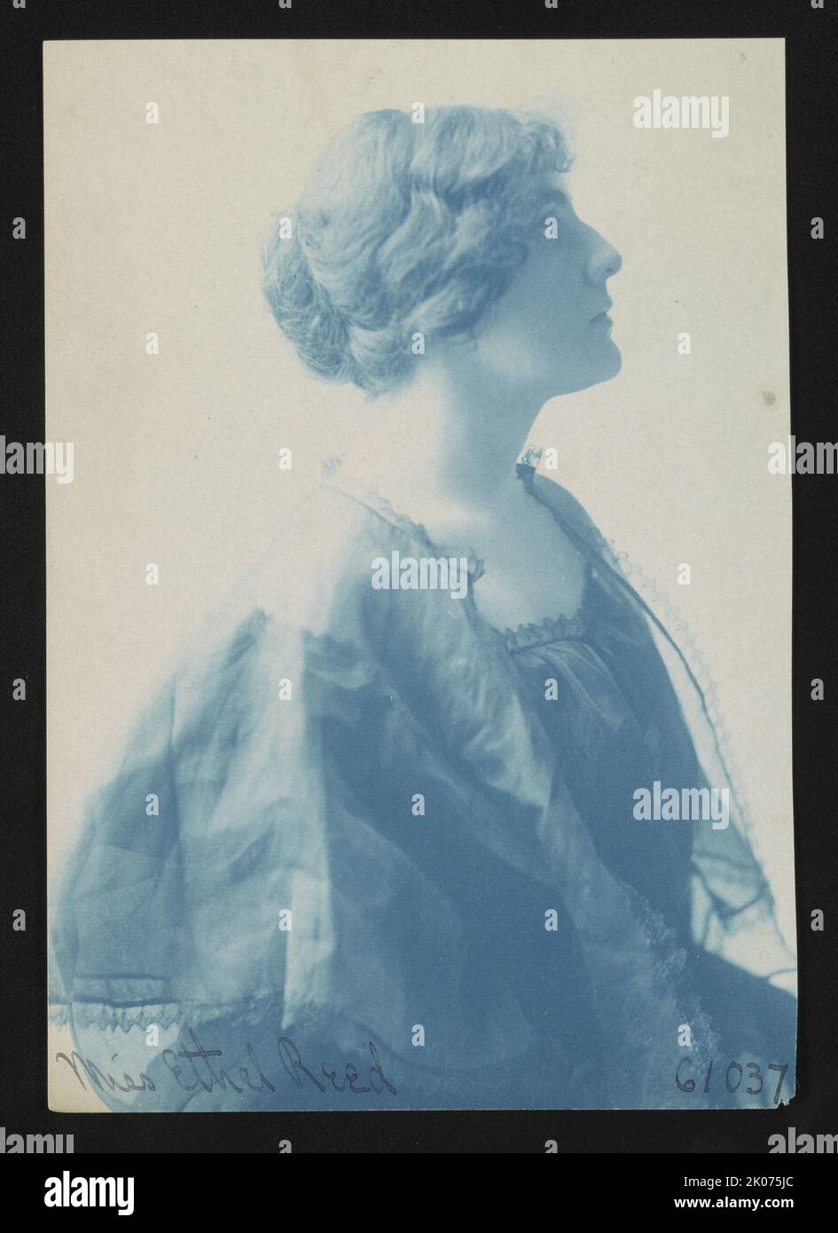 Miss Ethel Reed, between 1890 and 1910. Photograph shows poster artist ...