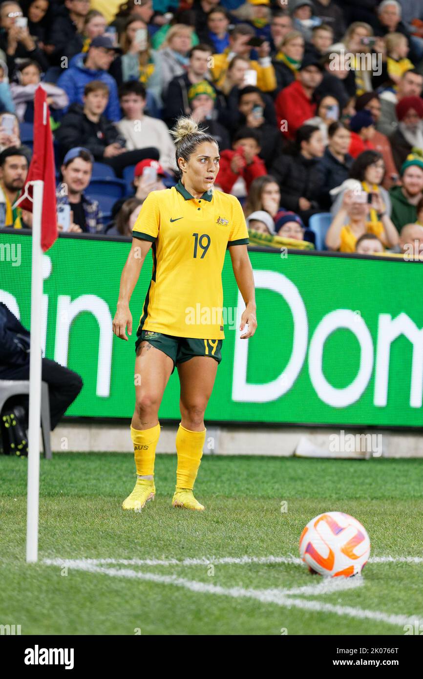 SYDNEY, AUSTRALIA - SEPTEMBER 6: Katrina Gorry of Australia prepares to ...