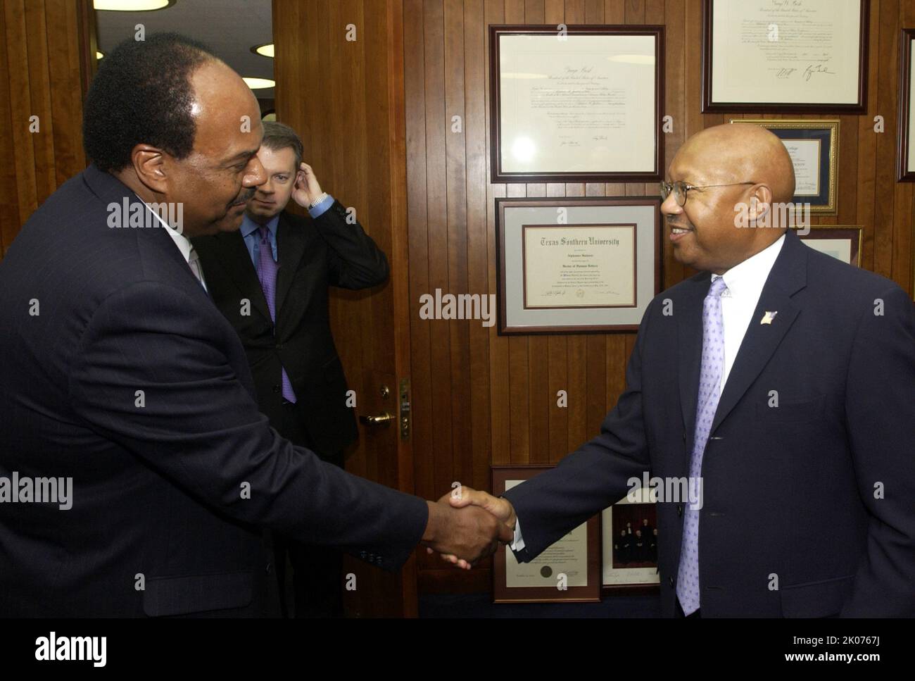 Signing ceremony at HUD headquarters, featuring Secretary Alphonso ...