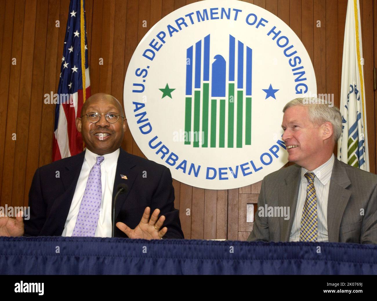 Signing ceremony at HUD headquarters, featuring Secretary Alphonso ...