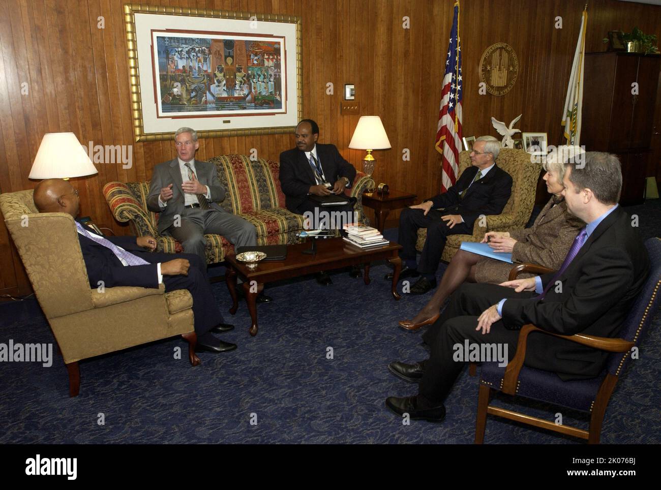 Signing ceremony at HUD headquarters, featuring Secretary Alphonso ...