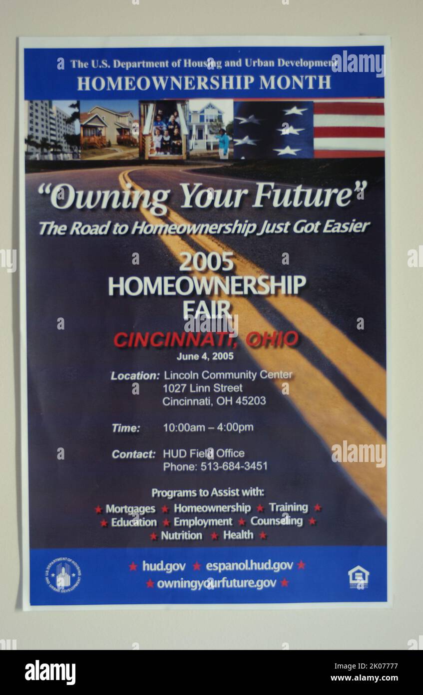 HUD Homeownership Month posters Stock Photo - Alamy