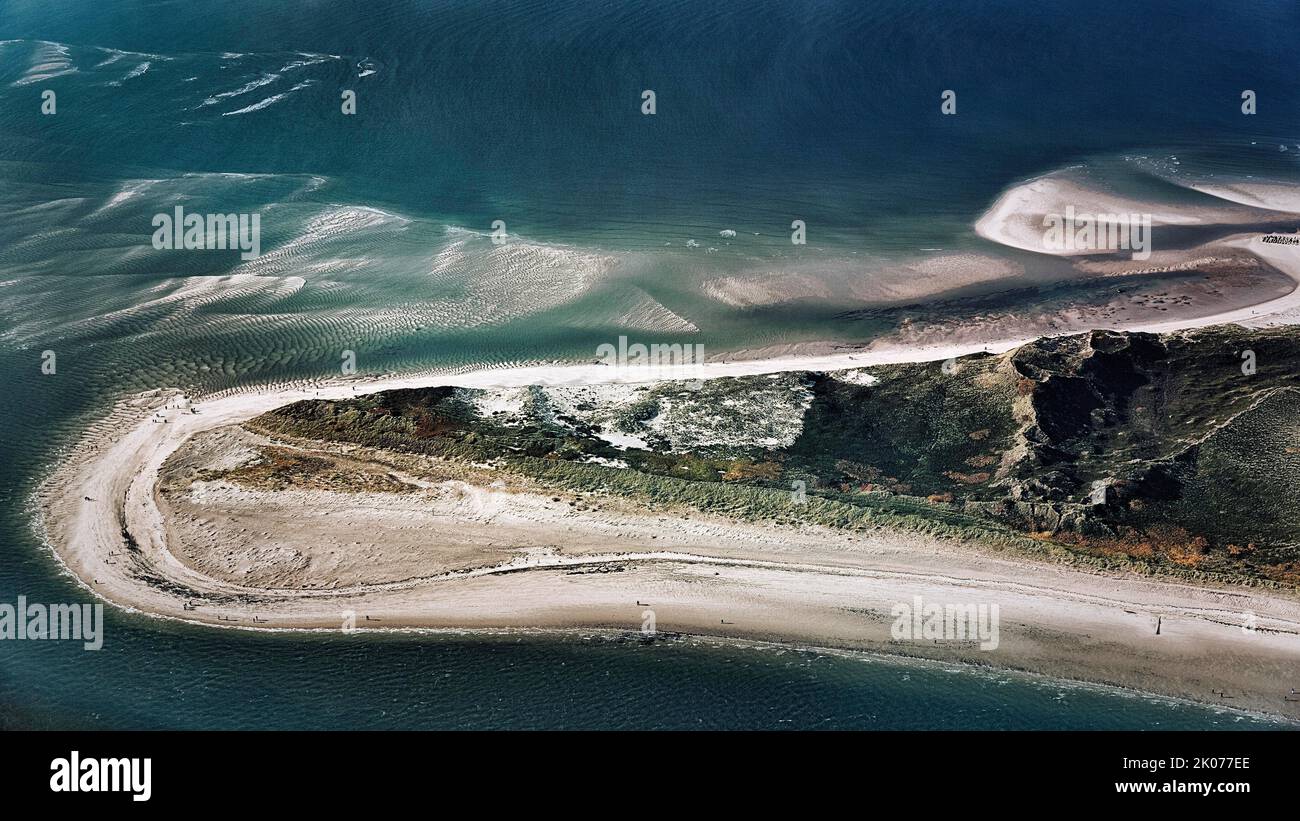 Headland Hoernum Odde, dune landscape, beach, sandbanks and tideways at ...