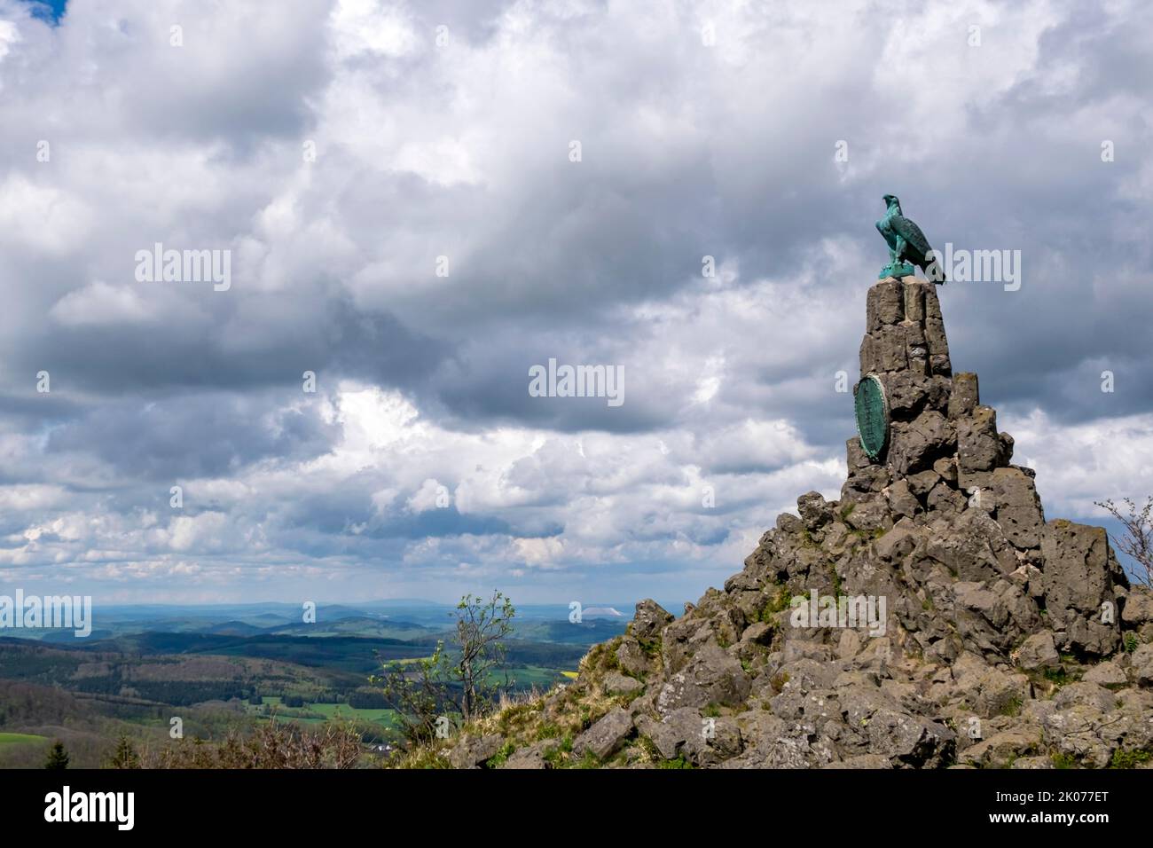 Aviation Monument, Wasserkuppe, Rhoen, Hesse, Germany Stock Photo - Alamy
