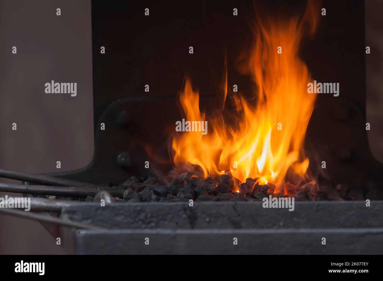 Forge, forge fire Stock Photo - Alamy