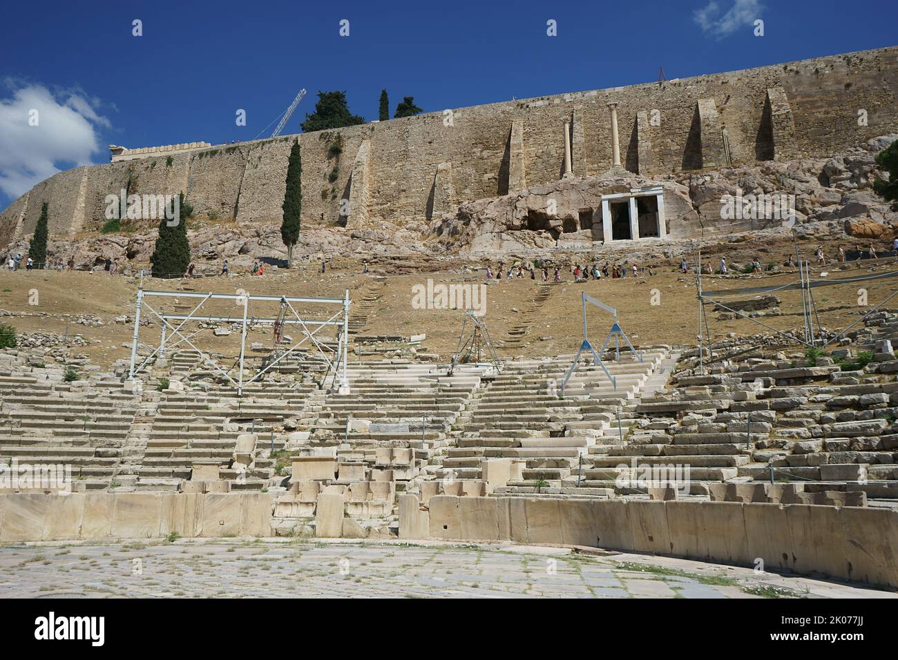 Theatre of Dionysus and Acropolis of Athens, Greeece Stock Photo - Alamy
