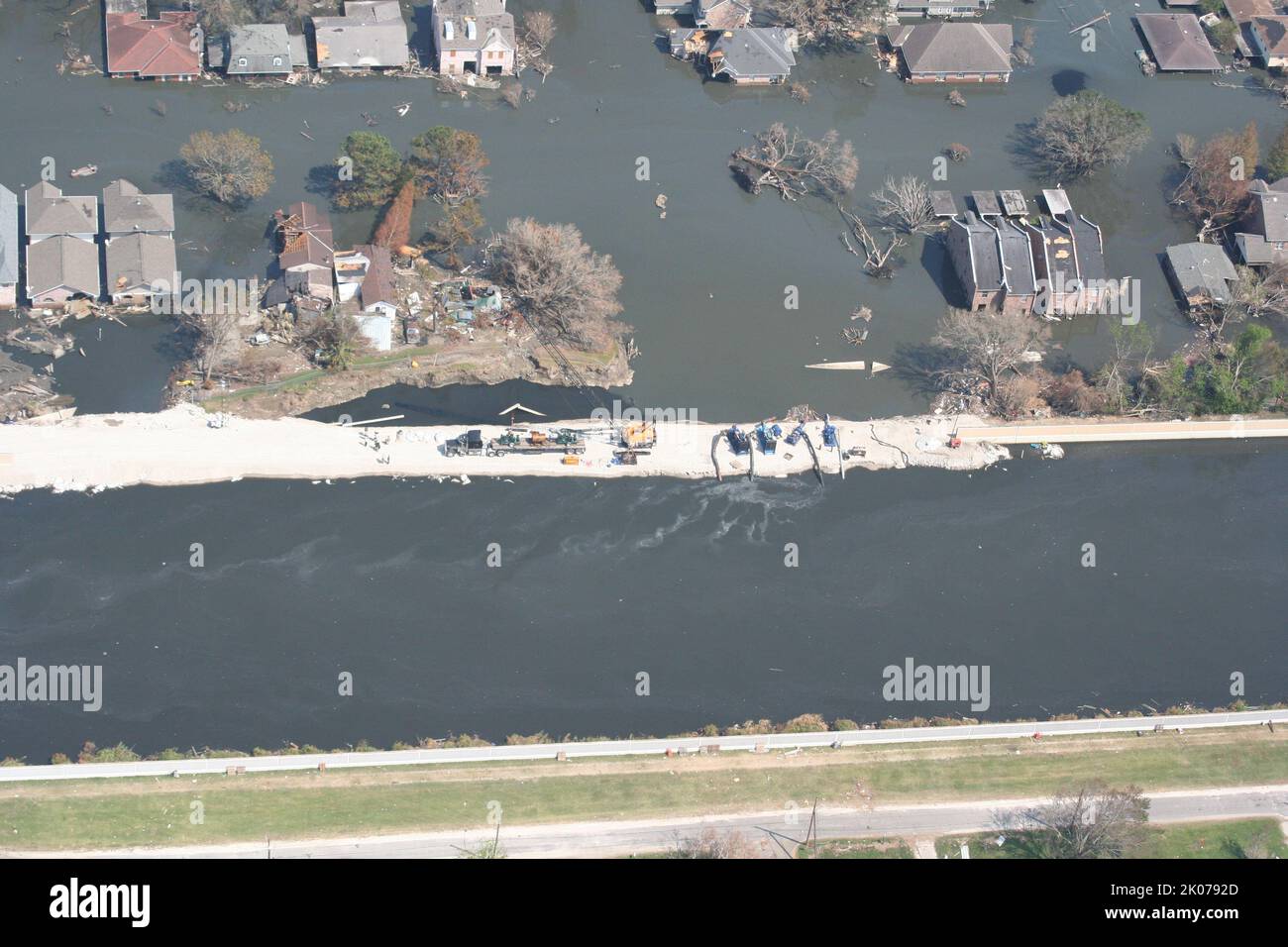 Select views:} New Orleans, Louisiana after Hurricane Katrina Stock ...