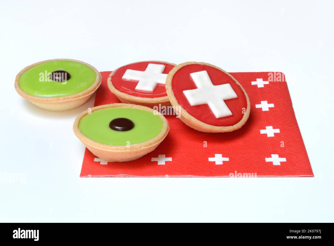 Carac, patisserie pastry from Switzerland, tartlets Stock Photo - Alamy